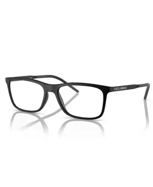 Dolce & Gabbana Rectangle Eyeglasses - Matte Black