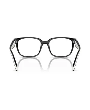 Prada Rectangle Acetate Eyeglasses - Black