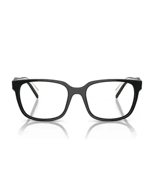 Prada Rectangle Acetate Eyeglasses - Black