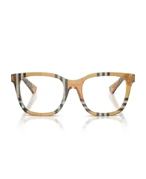 Burberry Square Eyeglasses - Check Sand