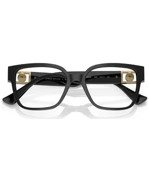 Versace Square Full Rim Eyeglasses - Black