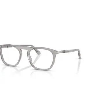 Persol Persol Square Frame Eyeglasses Transparent Gray