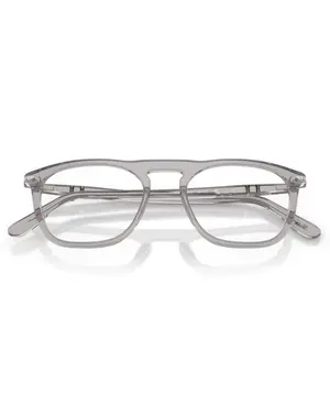 Persol Square Frame Eyeglasses - Transparent Gray