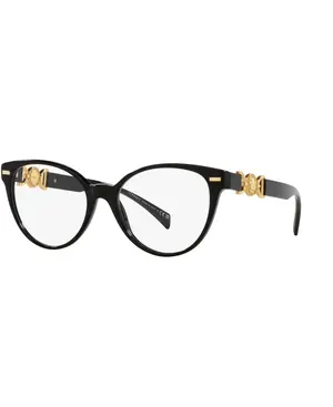 Versace Cat Eye Acetate Eyeglasses - Black