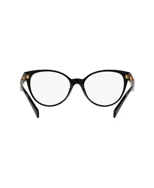 Versace Cat Eye Acetate Eyeglasses - Black