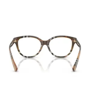 Burberry Cat Eye Eyeglasses - Check Gradient Sand