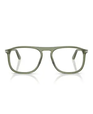 Persol Square Eyeglasses - Transparent Green