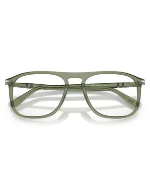 Persol Square Eyeglasses - Transparent Green