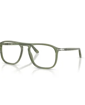 Persol Square Eyeglasses - Transparent Green