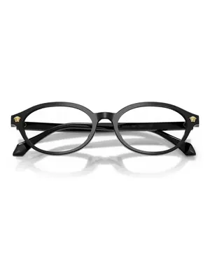 Versace Oval Eyeglasses - Black