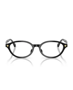 Versace Oval Eyeglasses - Black