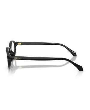 Versace Oval Eyeglasses - Black