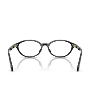 Versace Oval Eyeglasses - Black