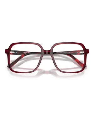 SFEROFLEX Square Full Rim Eyeglasses - Ruby