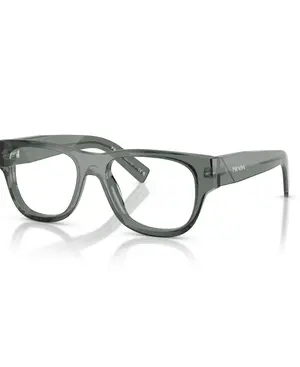 Prada Square Eyeglasses - Transparent Gray