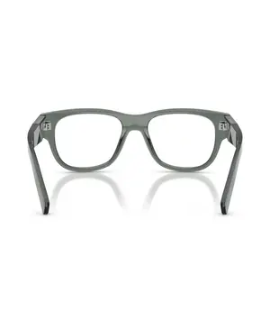Prada Square Eyeglasses - Transparent Gray