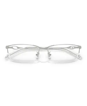 DIESEL® Rectangle Eyeglasses - Shiny Silver
