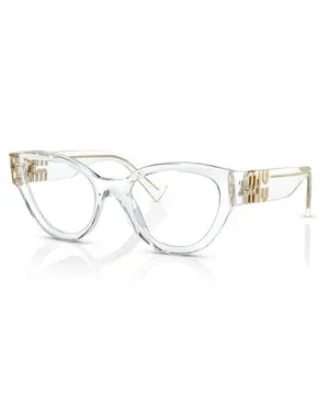 Miu Miu Miu Miu Full Rim Cat Eye Eyeglasses Clear