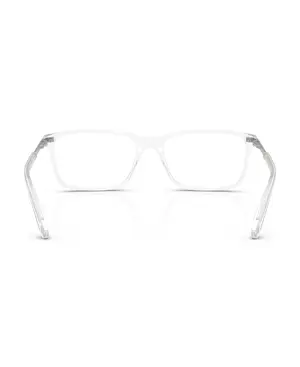 Brooks Brothers Rectangular Acetate Eyeglasses - Transparent Clear