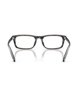 DIESEL® Rectangular Full Rim Eyeglasses - Striated Gray