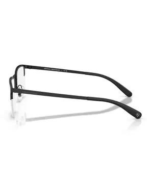 Brooks Brothers Rectangle Half Rim Eyeglasses - Black