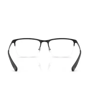 Brooks Brothers Rectangle Half Rim Eyeglasses - Black