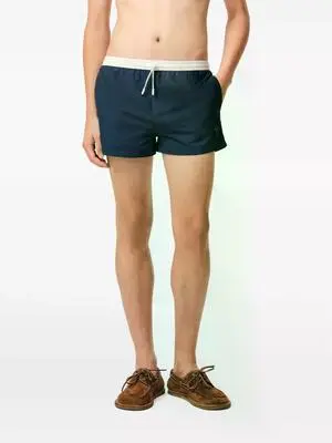 AMI Paris Drawstring Swim Shorts - Blue