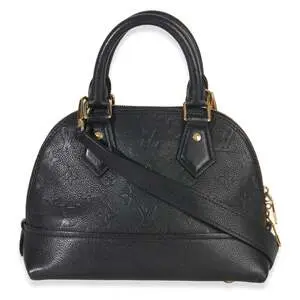 LOUIS VUITTON Monogram Empreinte Neo Alma Bb - Black