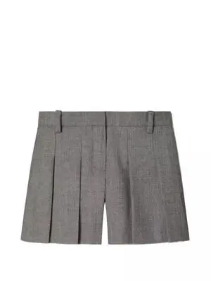 Tory Burch Wool Pleated Shorts