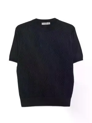 Canali Textured Short-sleeve T-shirt