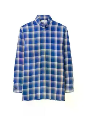 Tory Burch Plaid Shirt - Blue