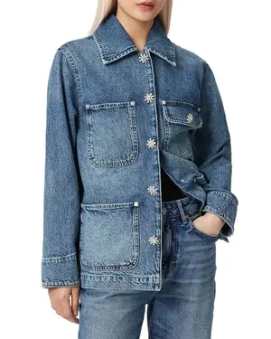 ALLSAINTS Bex Denim Jacket - Mid Indigo