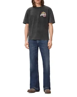 ALLSAINTS International Rock Festival Crewneck T-shirt - Washed Black