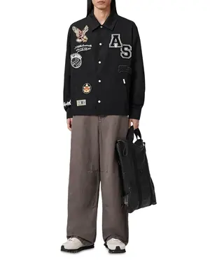ALLSAINTS Soundman Coach Varsity Patch Shirt