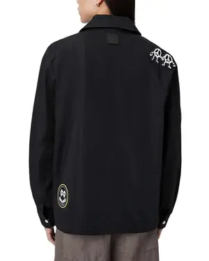 ALLSAINTS Soundman Coach Varsity Patch Shirt