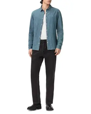 ALLSAINTS Gleason Denim Shirt - Light Indigo