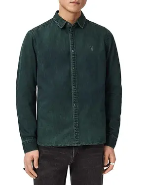 ALLSAINTS Gleason Denim Shirt - Phantom Blue
