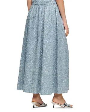 Sandro Isea Sequin Maxi Skirt