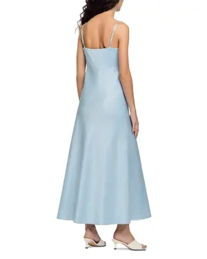 Sandro Cinderella Satin Effect Maxi Dress