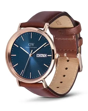 DANIEL WELLINGTON Classic Day Date 40mm Watch - Rose Gold