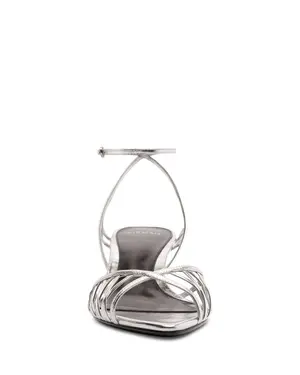 ALEXANDRE BIRMAN Solene Strappy Sandals - Silver