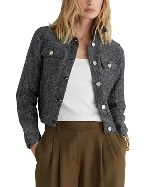 Reiss Textured Outerwear For Women