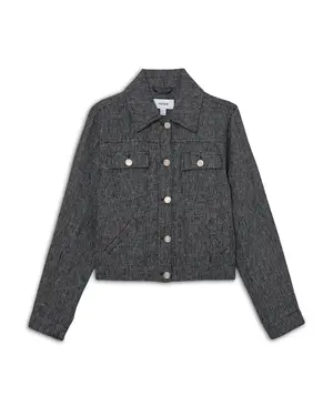 REISS Textured Trucker Jacket