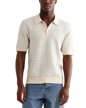 WAX LONDON Naples Stripe Polo Shirt