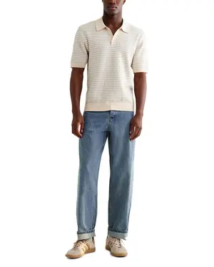 WAX LONDON Naples Stripe Polo Shirt