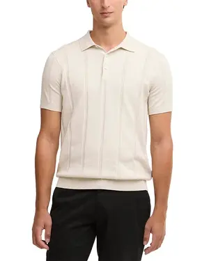 Barbour Wellburn Stripe Polo Shirt - Oatmeal