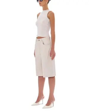 HAIKURE Wrinkled Leather Shorts
