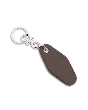 ROYCE NEW YORK Vintage Leather Hotel Style Keychain - Brown
