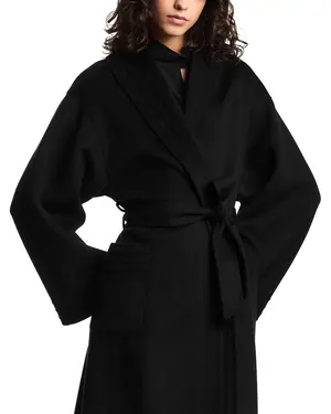 Emporio Armani Shawl Collar Belted Coat