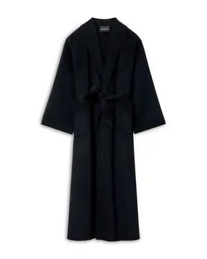 Emporio Armani Shawl Collar Belted Coat
